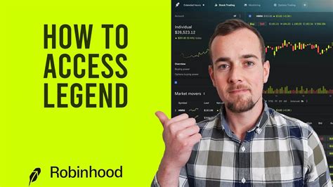 How To Access Robinhood Legend Youtube