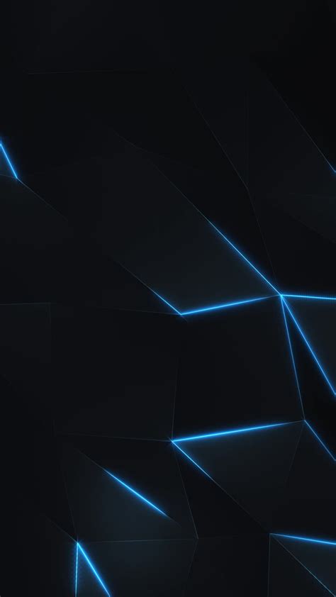 Vertical Video Dark Futuristic Low Poly Background With The Gentle