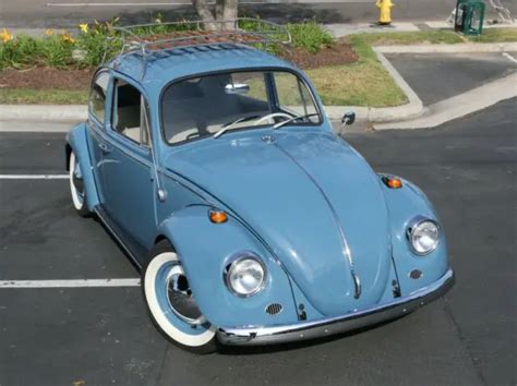 1967 Vw Bug Restored Dove Blue 1600cc California Car Classic