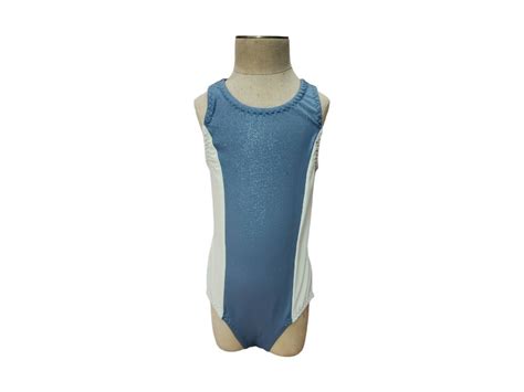 Blue Shimmer Leotard Gymnastics Leotard Audition Leotard Dance