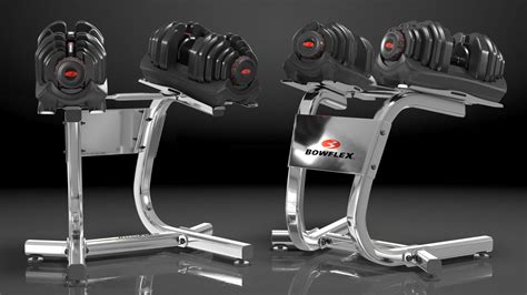 Bowflex Selecttech Dumbbell With Stand Set 3d Model 49 3ds Blend C4d Fbx Max Ma Lxo