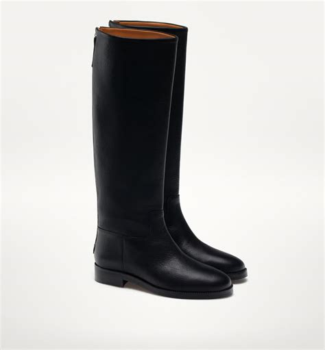 Massimo Dutti ~ Boots With Zip Sapato Abotinado Botas De Equitação Mulheres De Botas