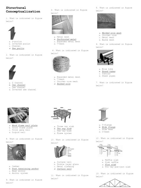 Structural Conceptualization Pre Board Pdf Truss Concrete