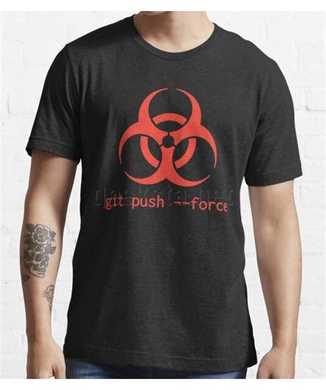 Daredevil Programmer Design Biohazard Symbol And Git Push Force Geeksta