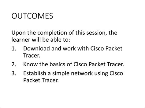 Solution Introduction To Packet Tracer Building Configuring And Simulating Network Topologies