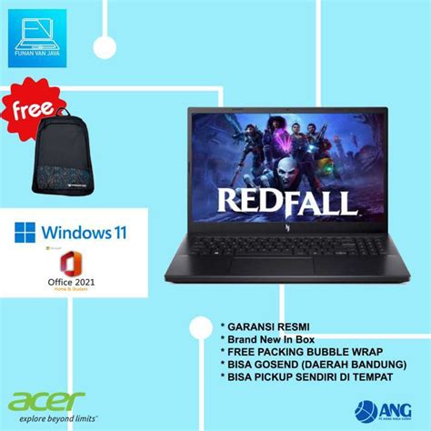 Jual Acer Nitro V 15 Anv15 41 R2vjamd Ryzen 5 7535hs 8 Gb512 Gbrtx