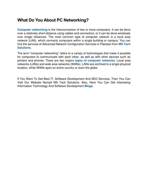 Ppt What Do You About Pc Networking Powerpoint Presentation Free Download Id 11407464