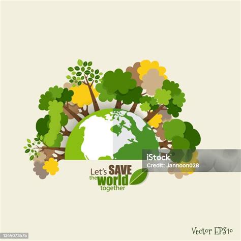 친환경 녹색 에코 지구와 나무와 생태 개념 벡터 일러스트레이션 0명에 대한 스톡 벡터 아트 및 기타 이미지 0명 가정 생활 개념 Istock