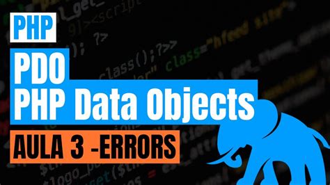 18 Php Mini Curso Pdo 03 Método Errorcode Errorinfo Youtube