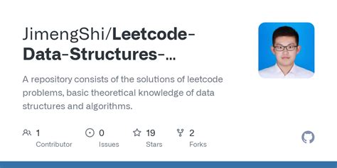 Github Jimengshi Leetcode Data Structures Algorithms A Repository Consists Of The Solutions