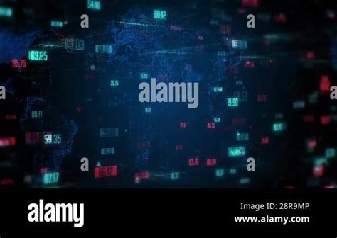 Trading Chart Showing Numbers Increase And Decrease On Different Globe