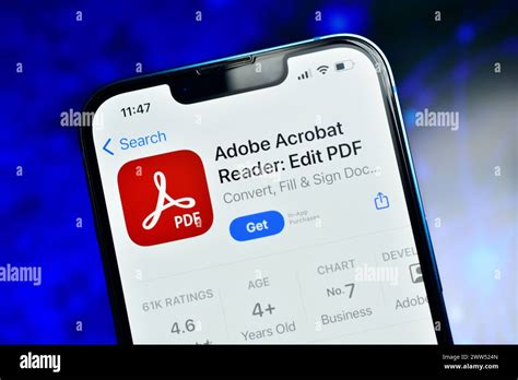 Adobe Acrobat Reader App Hi Res Stock Photography And Images Alamy