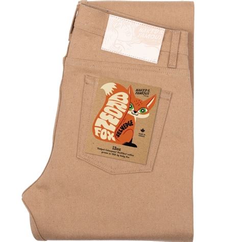 Naked And Famous Denim Weird Guy Brown Fox Selvedge 101133103 Brn