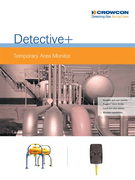Crowcon Detective Plus Area Gas Monitor Datasheet Pdf Gases