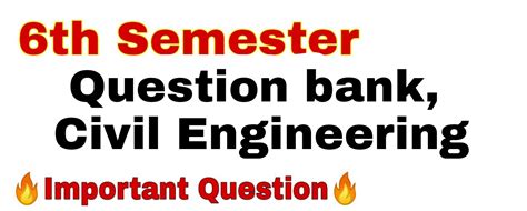 polytechnic 6th semester question bank civil engineering all notes