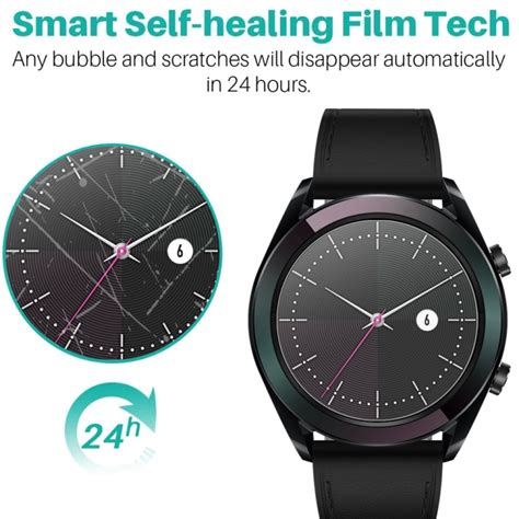 Huawei 시계 Gt 우아한 소프트 하이드로 겔 필름 시계 화면 보호기