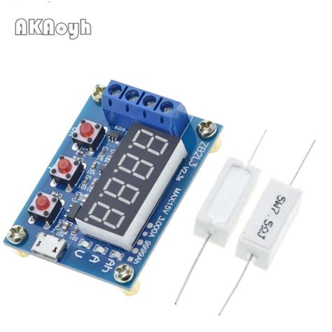 zb2l3 battery tester led digital display 18650 lithium battery power
