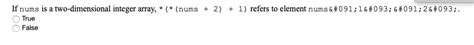 If Nums Is A Two Dimensional Integer Array
