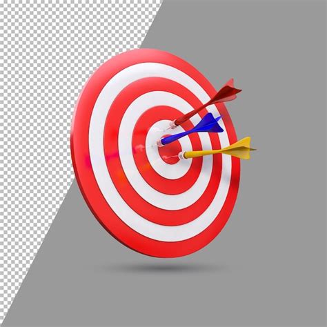 Premium Psd Arrow Dart On Target Board