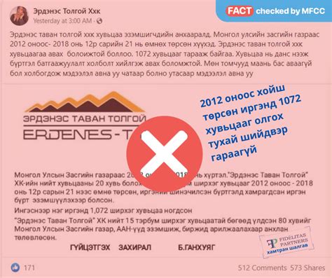 2012 оноос хойш төрсөн хүмүүст 1072 хувьцааг олгох боллоо гэх мэдээлэл ХУДАЛ Factcheckedbymfcc