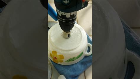 도자기 그릇 바닥 뚫기 다육이 화분 만들기자막 꼭 열고 보세요 Youtube