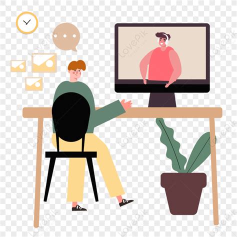 인터넷 사무 인물 텔레비전 대화 사람 일러스트 시계 일러스트 액자 일러스트 책 일러스트 캐릭터 일러스트 Png 일러스트 무료 다운로드 Lovepik