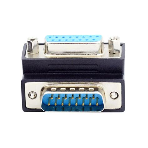 DB DN DB PIN Down Degree Angled DSUB D Subminiature Pin Male To Female Connection
