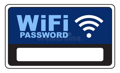 Wifi Password Sign Stock Illustrations 3466 Wifi Password Sign Stock