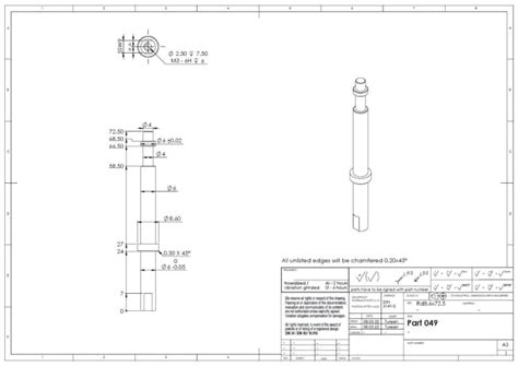 Create 2d Engineering Drawings For Different Parts By Alexandruturean Fiverr