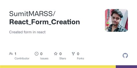 Github Sumitmarss React Form Creation Created Form In React