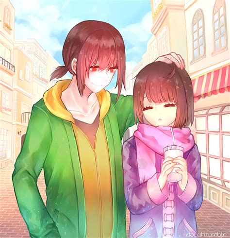 Frisk And Chara Undertale Drawn By Dayuh Danbooru