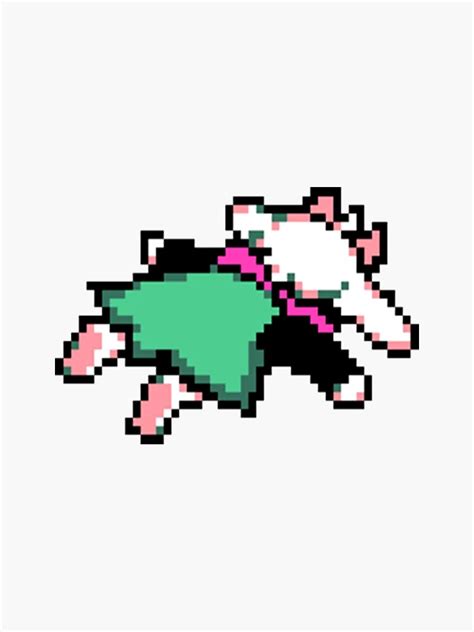 Ralsei Splat Sprite Deltarune Sticker For Sale By Adomanid Redbubble