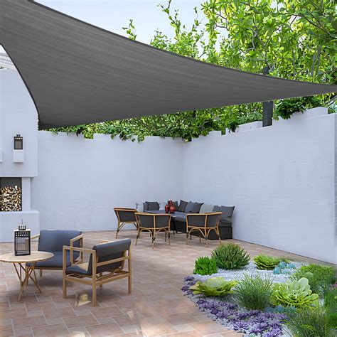 Love Story Sun Shade Sail 12 X 12 X 12 Dark Gray Triangle Canopy Uv