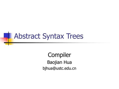 Ppt Abstract Syntax Trees Powerpoint Presentation Free Download Id 9347797