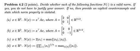 Solved Problem Points Decide Whether Each Of The Chegg Com