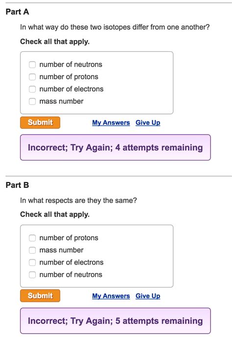 solved in what way do these two isotopes differ from one