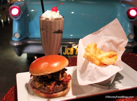 Review New Menu At Sci Fi Dine In Theater Restaurant In Disneys