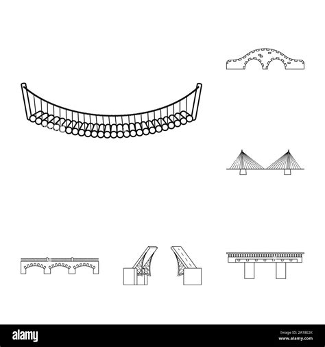 isolated object of sight and connection logo set of sight and