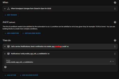 notifications automation breaks configuration home assistant community