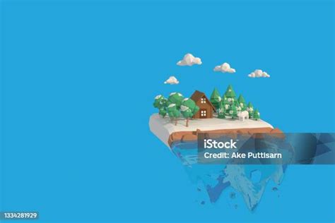 3d 일러스트레이터 겨울의 집 낮은 다각형 형상을 렌더링하는 3d 렌더링 로우폴리 미니멀 스타일 아트 3차원 형태에 대한 스톡 사진 및 기타 이미지 Istock