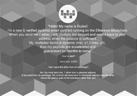 The Propaganda Picture Of A Smart Ponzi Scheme Rubixi Source