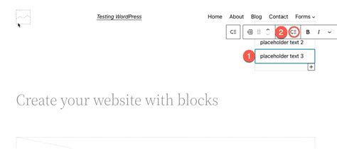 creating submenus using the wordpress fse inmotion hosting