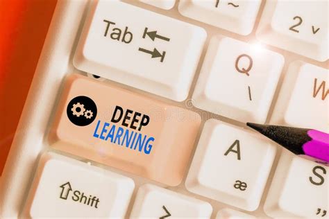 Text Sign Showing Deep Learning Conceptual Photo The Collection Of Algorithms Used In Machine