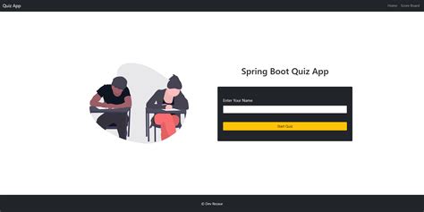 GitHub DevRezaur Spring Boot Quiz App Basic MVC Type Quiz App Using
