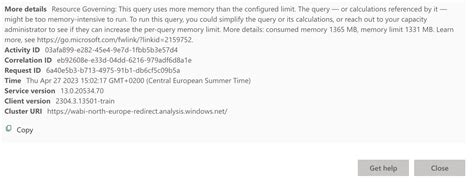 Power Bi Resource Exceeded Error In Desktop And Se Microsoft