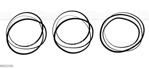 흰색 배경에 격리된 원형 프레임의 벡터 세트 라인 아트 자유형 스타일 0명에 대한 스톡 벡터 아트 및 기타 이미지 0명