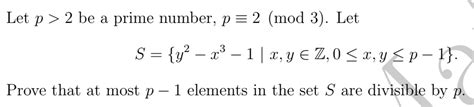 solved let p 2 be a prime number p 2 mod 3 let 3 s