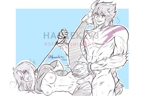 Rule 34 Abs Breasts Breasts Out Chaos And Order Series Choker Cock Comission Female Horns Kayn