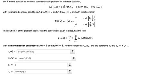 Solved [ Partial {t} T T X 5 Partial {x} {2} T T