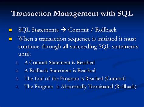 PPT Transaction Management PowerPoint Presentation Free Download ID